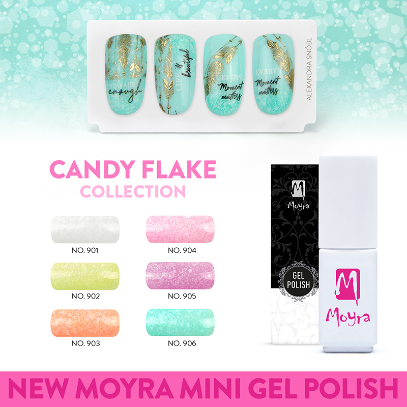 Gel polish – Candy Flake collection | moyrastamping.com
