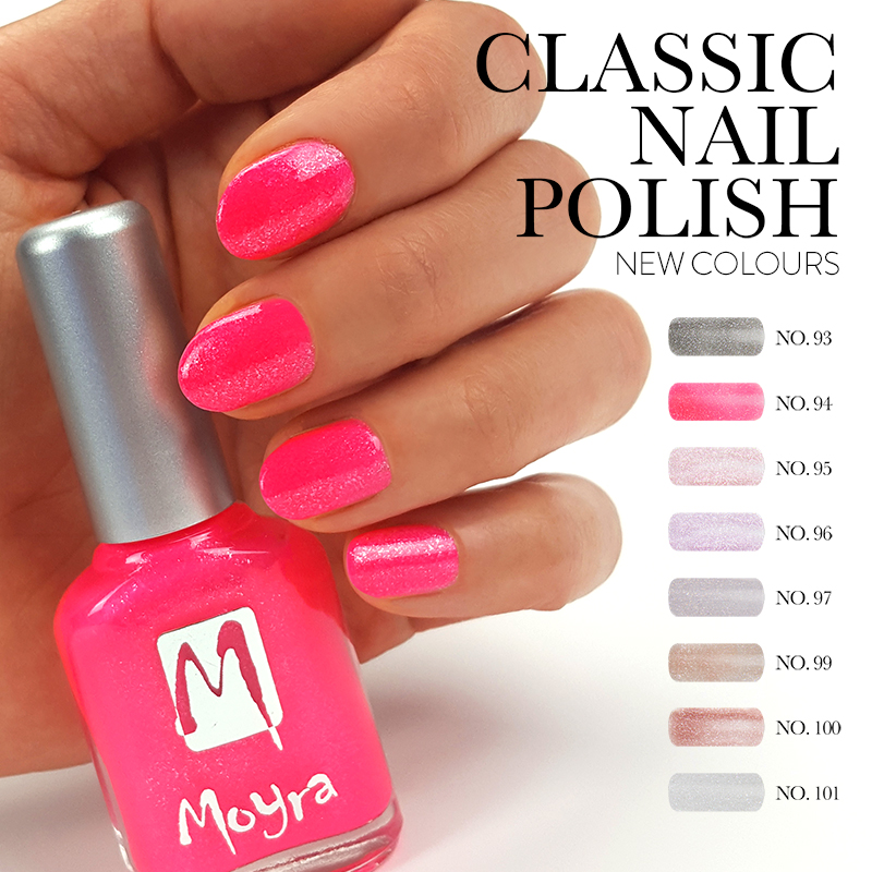 New colours have been added to the Moyra Classic nail polish collection ...